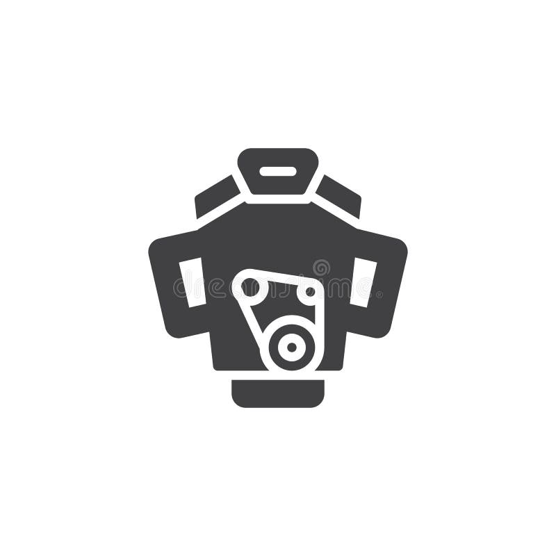 Car engine vector icon stock vector. Illustration of gear - 143025963