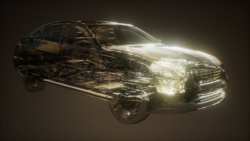 Transparent Car Concept Visible Engine Stock Photos - Free & Royalty ...