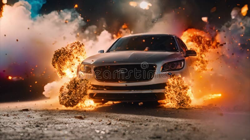 Explosions on Burning Rotating Sun Surface Stock Footage - Video of ...