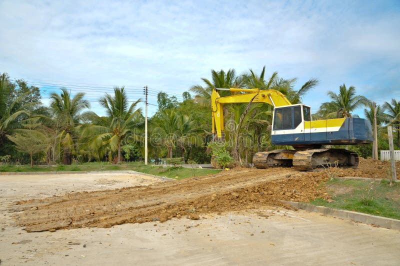Car excavator stock image. Image of bucket, soil, blade - 17726987