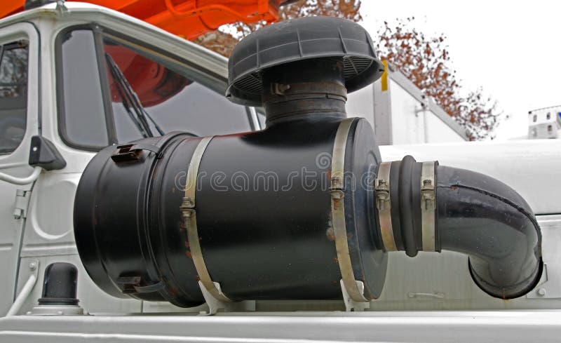 Car Exhaust Pipe with Muffler Engine Stock Image - Image of pipe ...