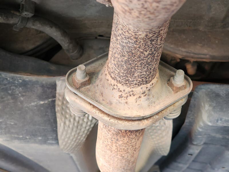 Car Exhaust Pipe Rusty Iron Old Pipe Stock Image - Image of vehicle ...