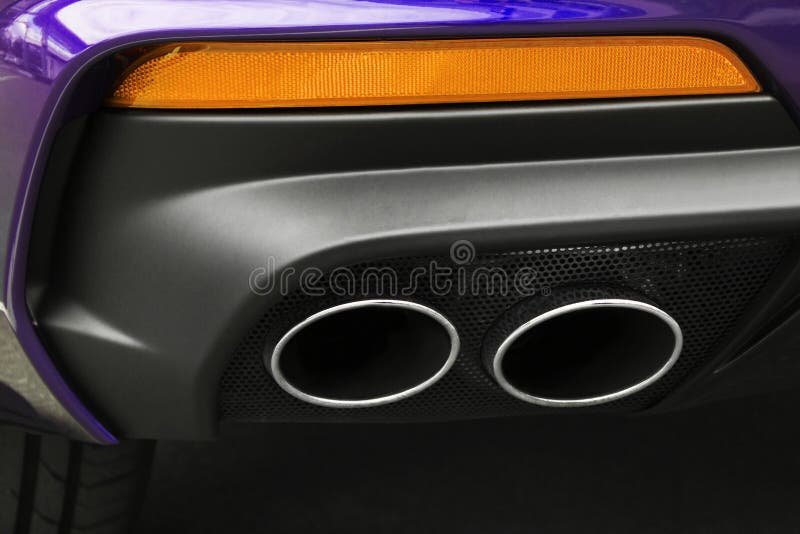 Car Exhaust Pipes. Car Details. Part of the Car Stock Photo - Image of ...
