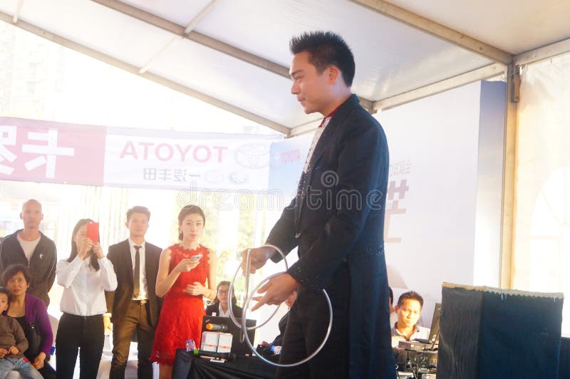 The Car Exhibition Scene, the Magic Show Editorial Photo - Image of ...