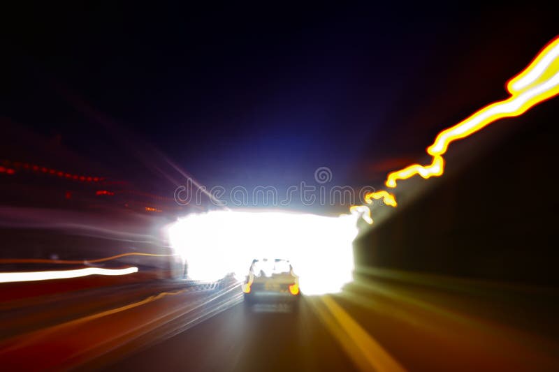 Car exiting a dark tunnel stock photo. Image of forward - 28974986