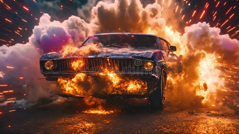 Car Explosion Photography stock footage. Video of impact - 336013066