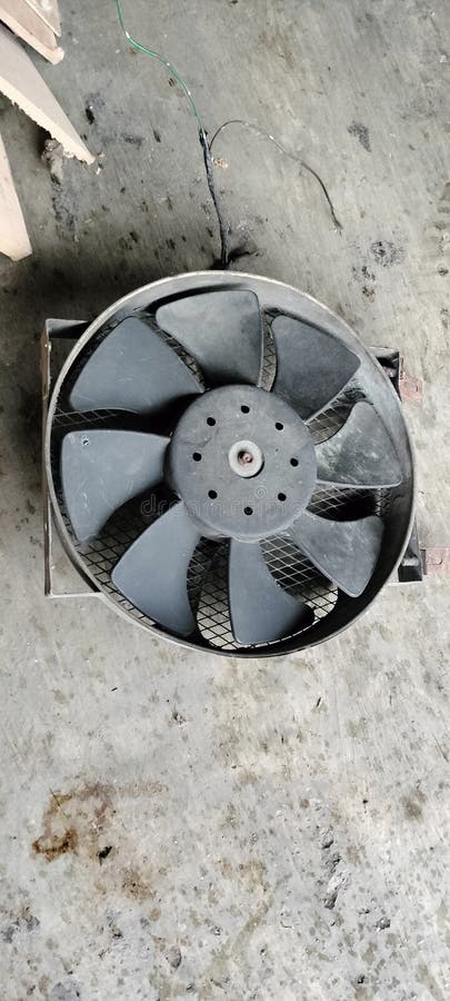 Car Extra Fan To Make the AC Cooler Stock Image - Image of universal ...
