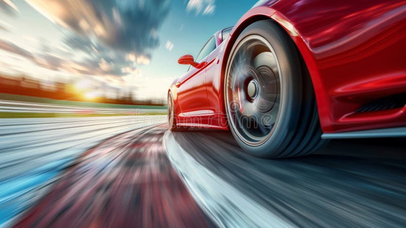 Car Fast Driving on the Road Stock Photo - Image of road, auto: 345891948
