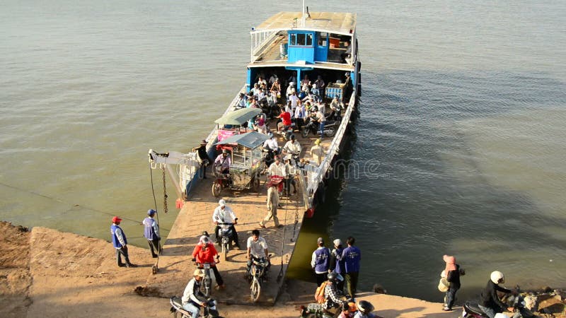 Unloading Passengers and Vehicles from the Ferry! Stock Footage - Video ...