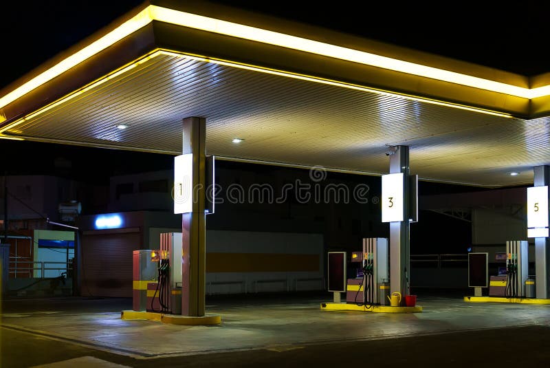 Car filling station editorial photography. Image of exterior - 240534192