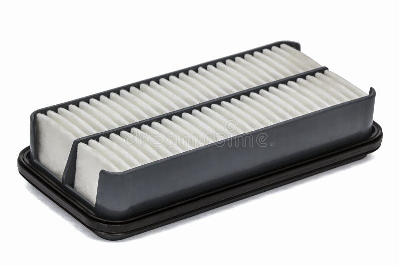 Car Filter, Auto Spare Part, Iisolated on White, with Clipping Path ...