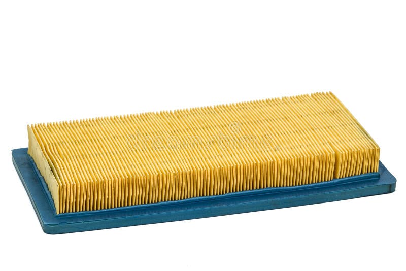 Car Filter Close-up, Auto Spare Part, Isolated on White Stock Photo ...