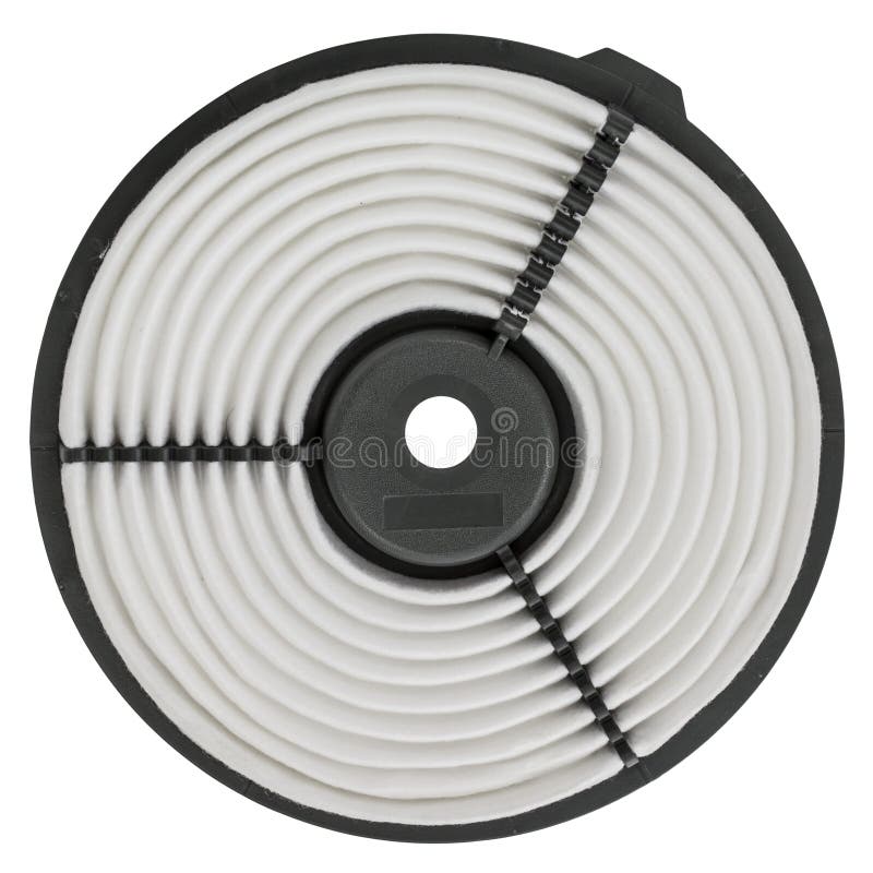 Car Filter Close-up, Auto Spare Part, Isolated on White Stock Photo ...