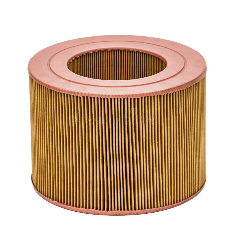 Car Filter, Auto Spare Part, Iisolated on White, with Clipping Path ...