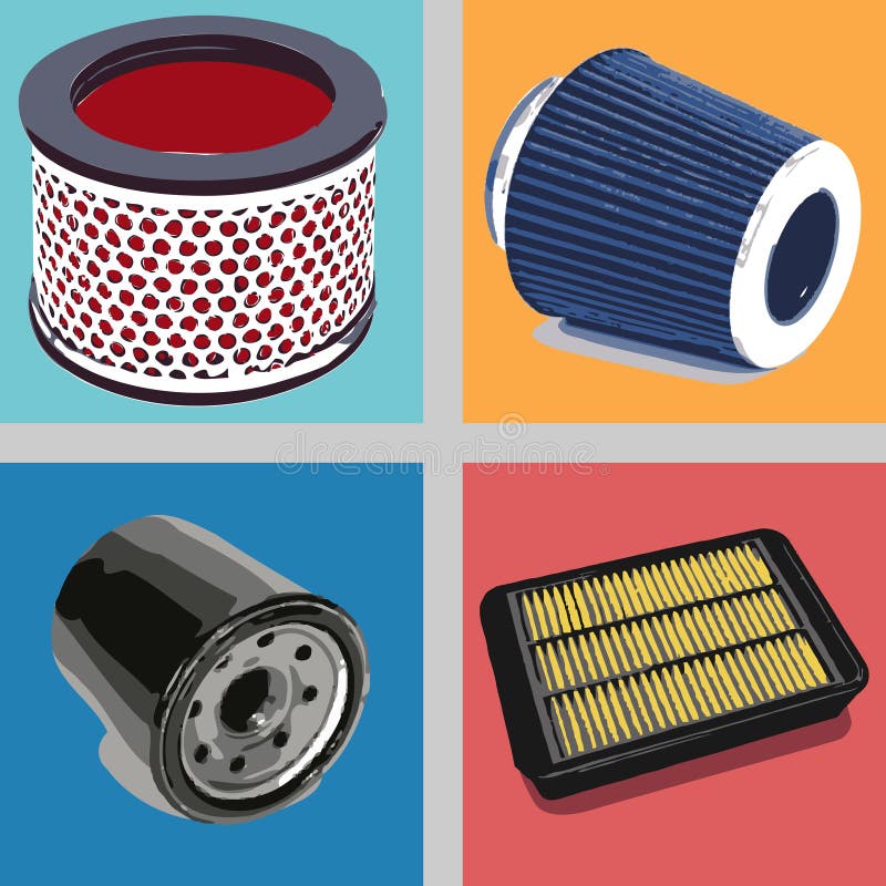Car Filters stock illustration. Illustration of automotive - 91075871