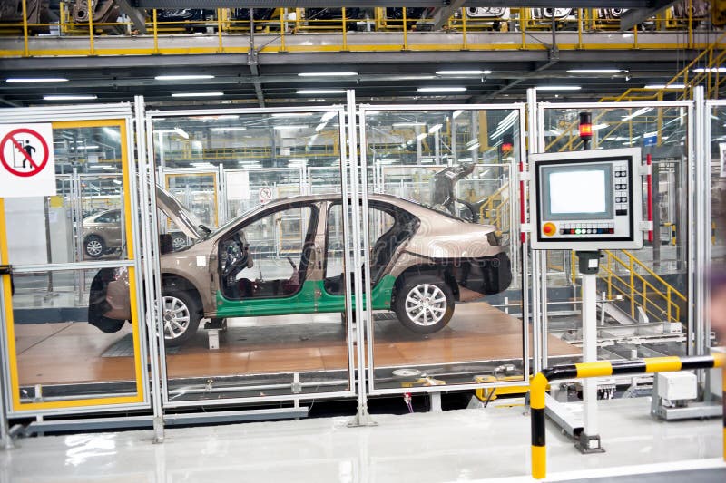 Car Final Assembly Workshop Assembly Line Stock Photo - Image of ...
