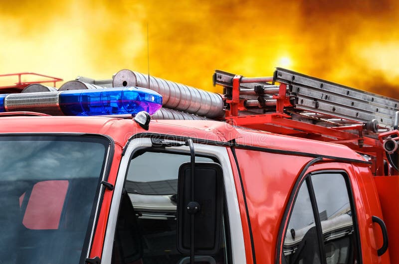 Fire car stock image. Image of headlight, shutters, modern - 42705289
