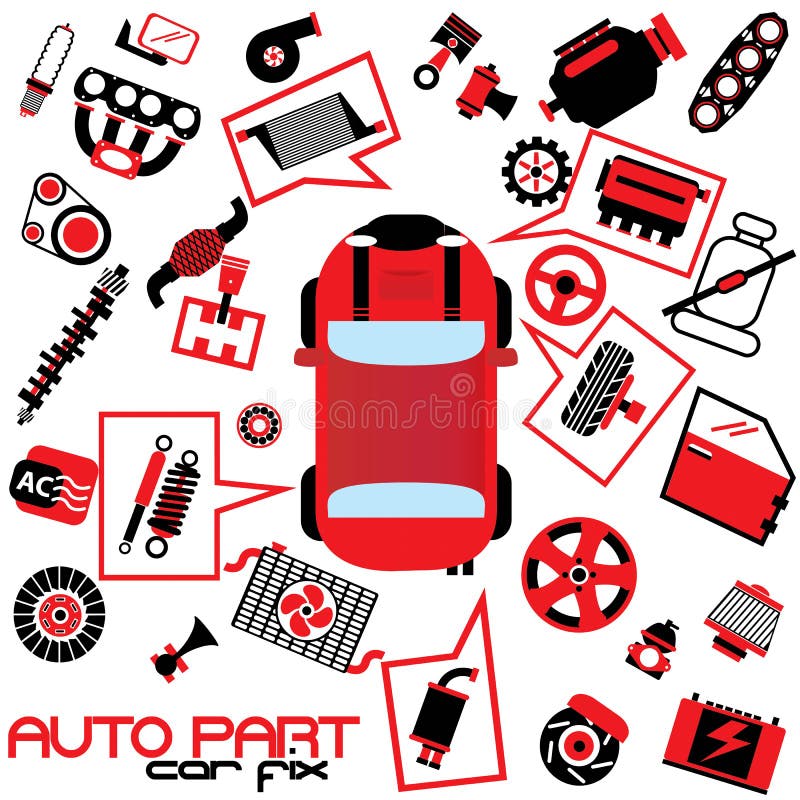 Man fixing car stock vector. Illustration of cartoon - 14885701