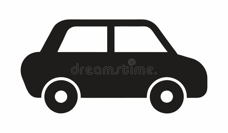 Car Flat Icon is a Minimalistic, Two-dimensional Graphic Stock Vector ...