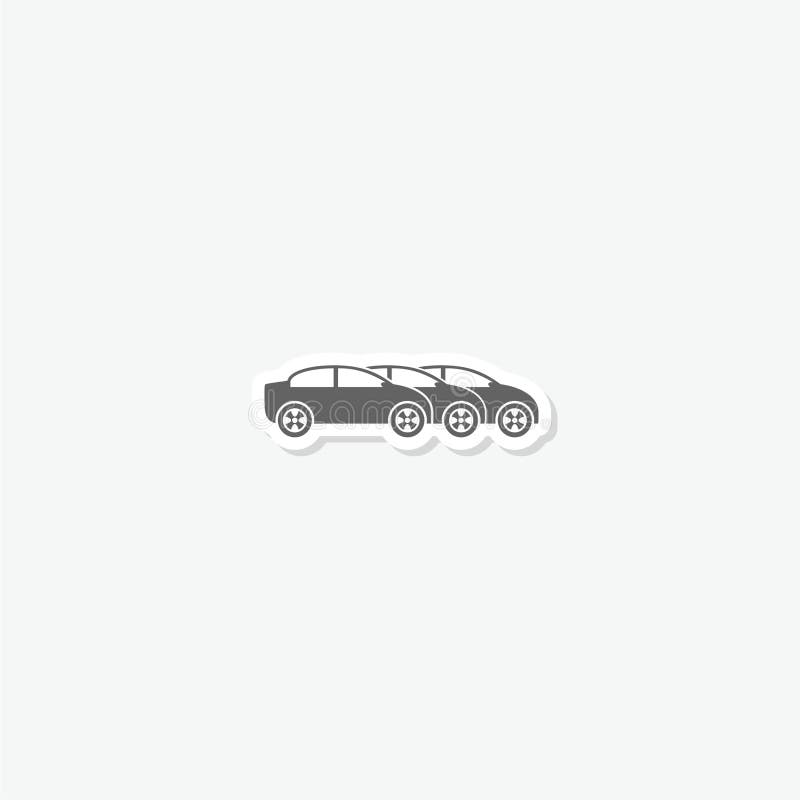 Car Fleet Icon Logo Icon Isolated on Dark Background Stock Illustration ...