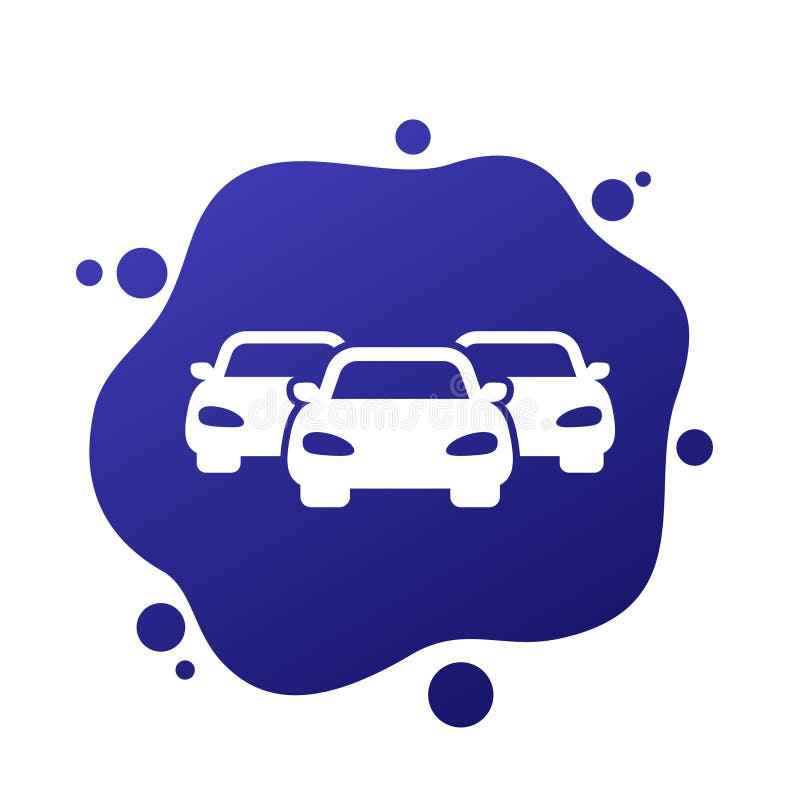 Car Fleet Icon, Vector Pictogram Stock Vector - Illustration of group ...