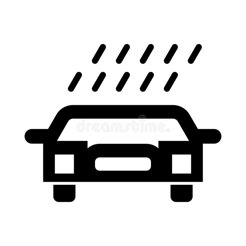 Car, Flood, Disaster, Icon, Cloud, Rain, Car Flood Disaster Icon Stock ...