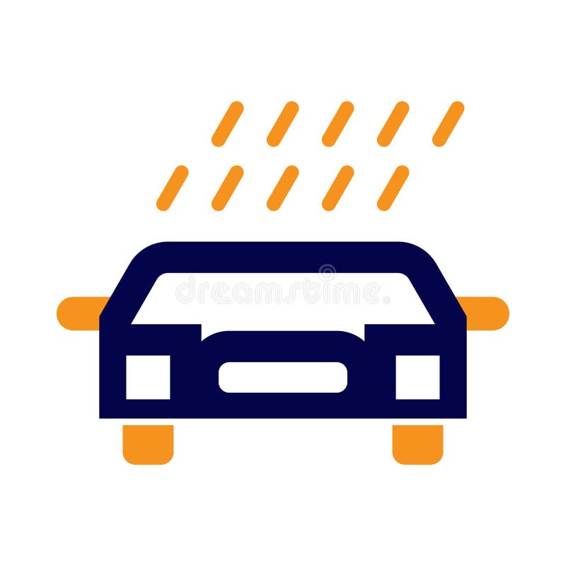 Car, Flood, Disaster, Icon, Cloud, Rain, Car Flood Disaster Icon Stock ...