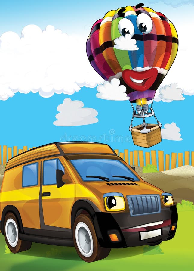 Flying Car Cartoon Color Set Stock Vector - Illustration of improvement ...