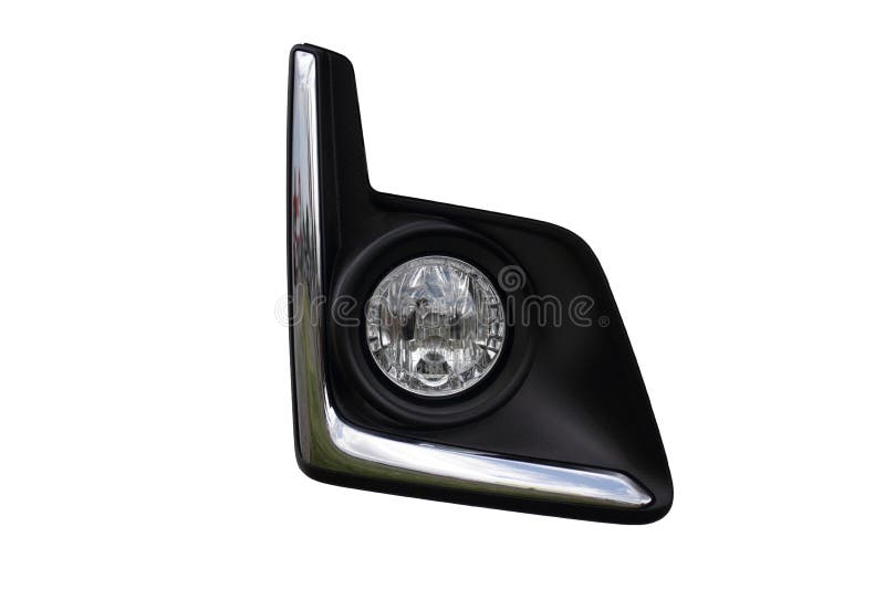 Car Fog Lamp Integrated in the Front Bumper Stock Image - Image of ...