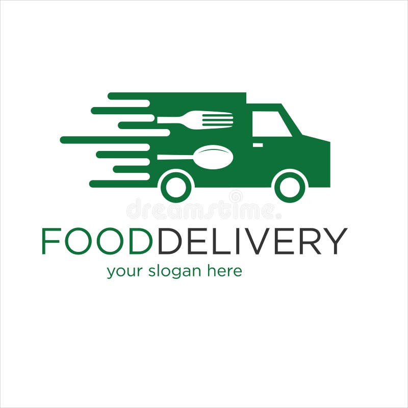 Car Food Delivery Logo Vector Design Graphic Template Stock Vector ...