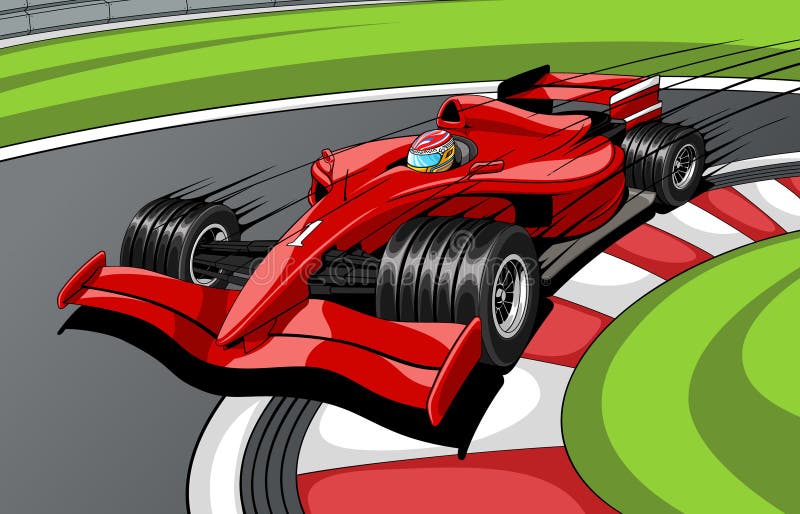 Formula Race Car Cartoon Stock Illustrations – 2,029 Formula Race Car ...