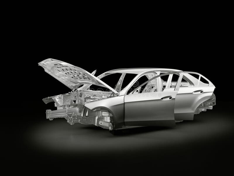 Car body frame stock photo. Image of mechanical, automobile - 5522794
