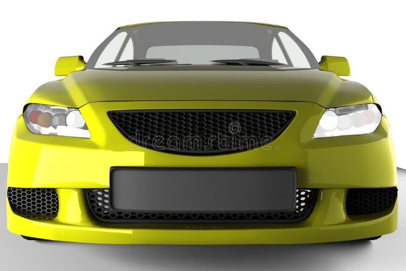 Car front stock illustration. Illustration of number, grid - 9389049