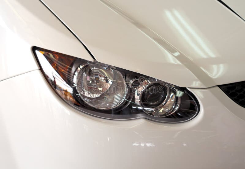 Car front lamp stock photo. Image of close, style, transportation - 5975706