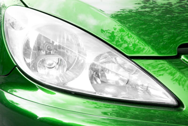Car front light stock image. Image of bright, renault - 76167653