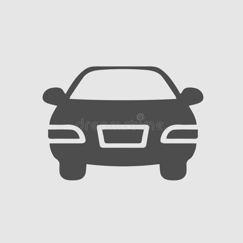 Car Front Vector Icon. Auto Speed Symbol Stock Vector - Illustration of ...