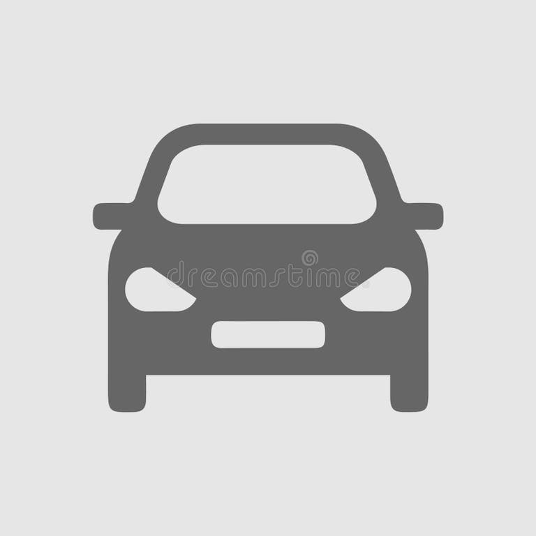 Car Front Vector Icon Eps 10. Simple Isolated Illustration Stock Vector ...