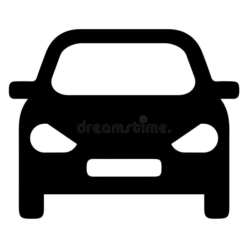 Car Front Vector Icon Eps 10. Simple Isolated Illustration Stock Vector ...