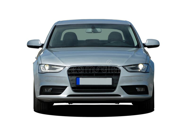 Car front view stock photo. Image of metallic, family - 74132214