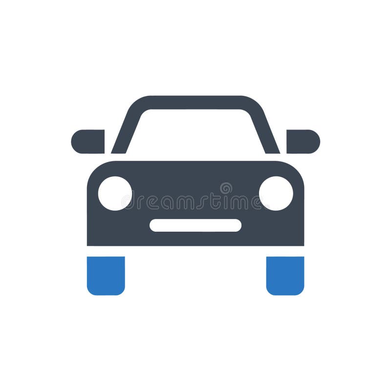 Car front view icon stock vector. Illustration of vehicle - 361696258