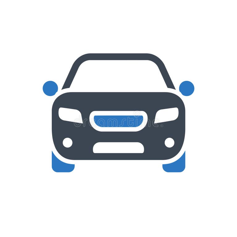 Car Front View icon stock vector. Illustration of vector - 361696297