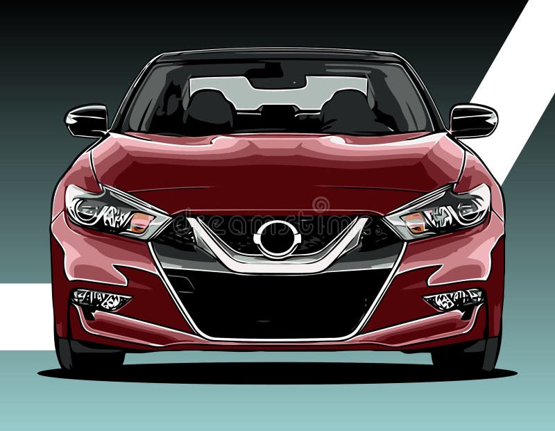 Car front view stock vector. Illustration of mockup - 263959530