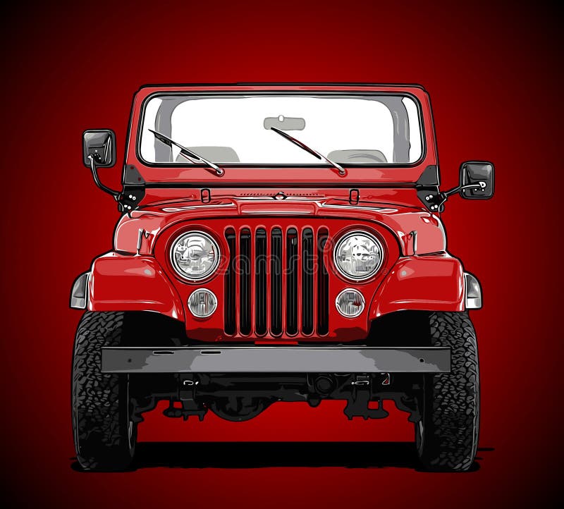 Car Front View Vector Template Stock Vector - Illustration of font ...