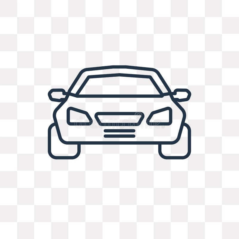 Car Icon Outline Front Transparent Background Stock Illustrations – 269 ...