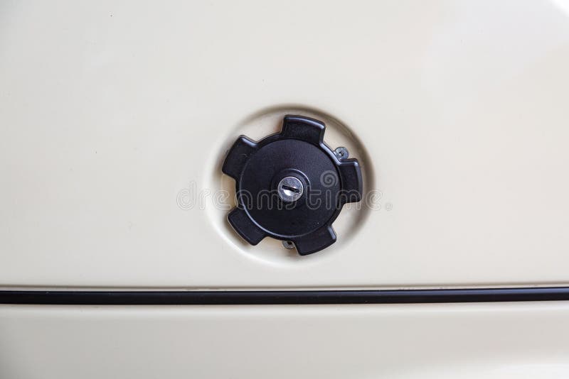 Car Fuel Cap with White Exterior Stock Photo - Image of transport ...