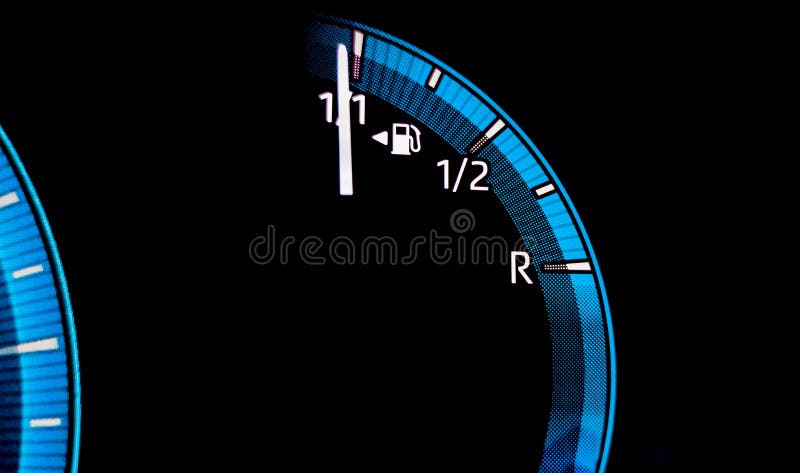 Car Fuel Gauge Indicating Full Tank Stock Photo - Image of diesel ...