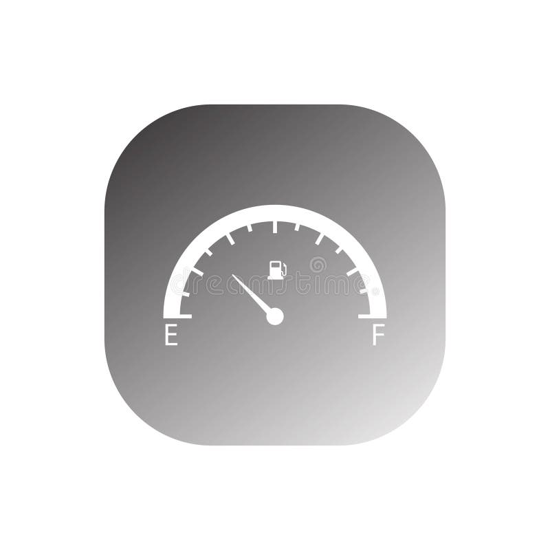Car Fuel Indicator Icon Vector Stock Vector - Illustration of gauge ...