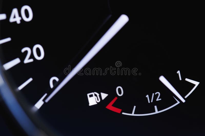 Car fuel indicator stock photo. Image of automotive - 190663404