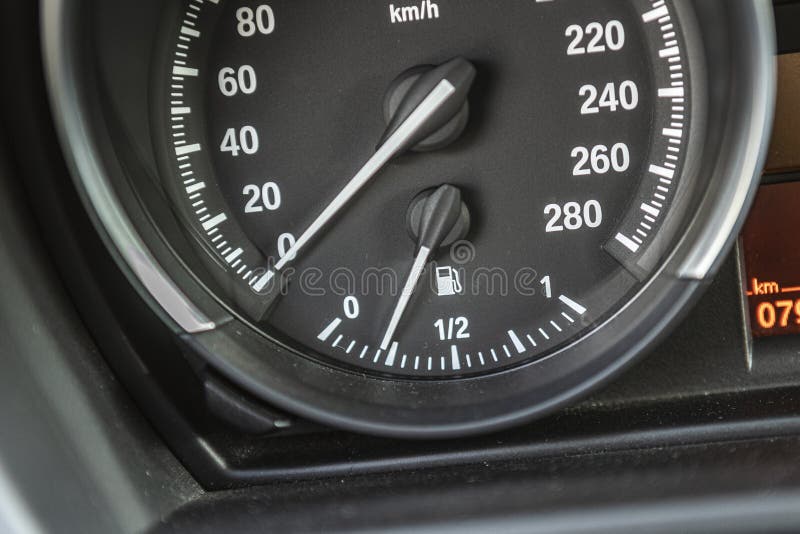 Car fuel level needle stock image. Image of auto, device - 260170515