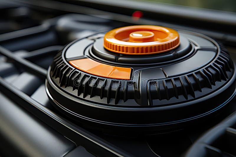 Car Fuel Tank Cap Close Up, Cap with Numbers and Combination Lock. the ...